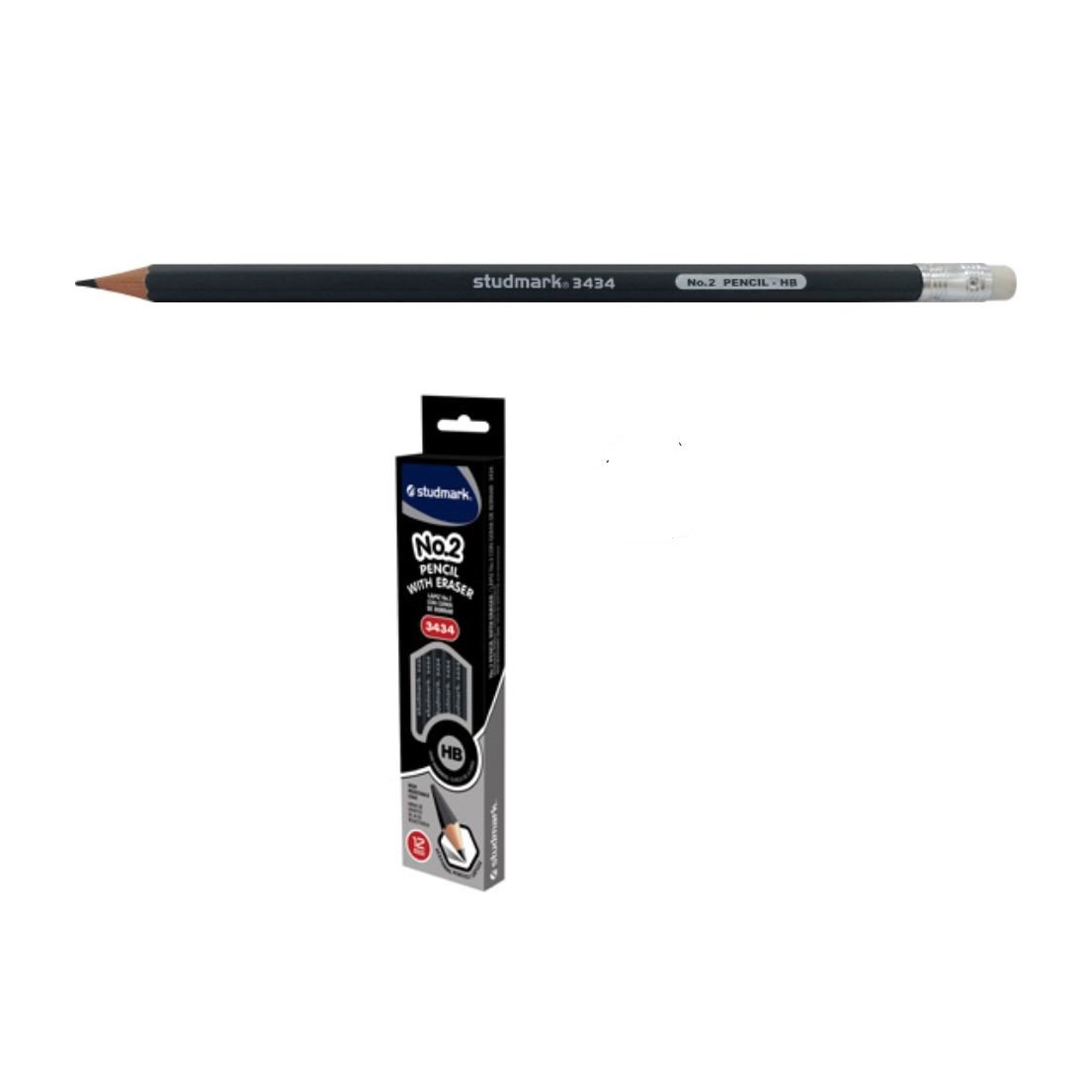 Pencil - Studmark Grey HB (12) - Office Supplies Inc.