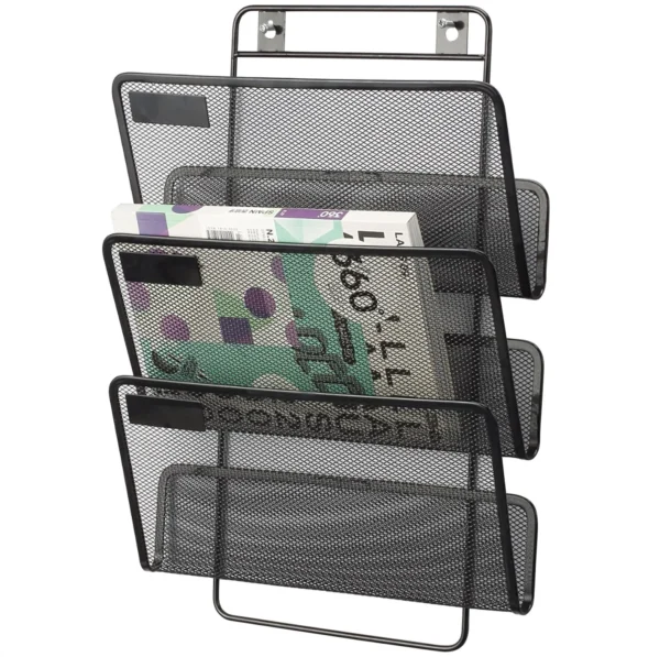 WALL TRAY, METAL MESH, BLACK - Office Supplies Inc.